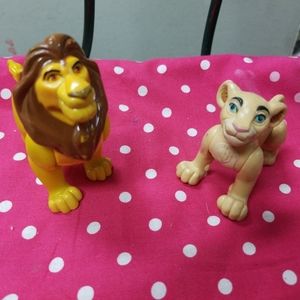 Vintage | Other | 994 Lion King Mufasa And Young Simba Wind Up Toy ...